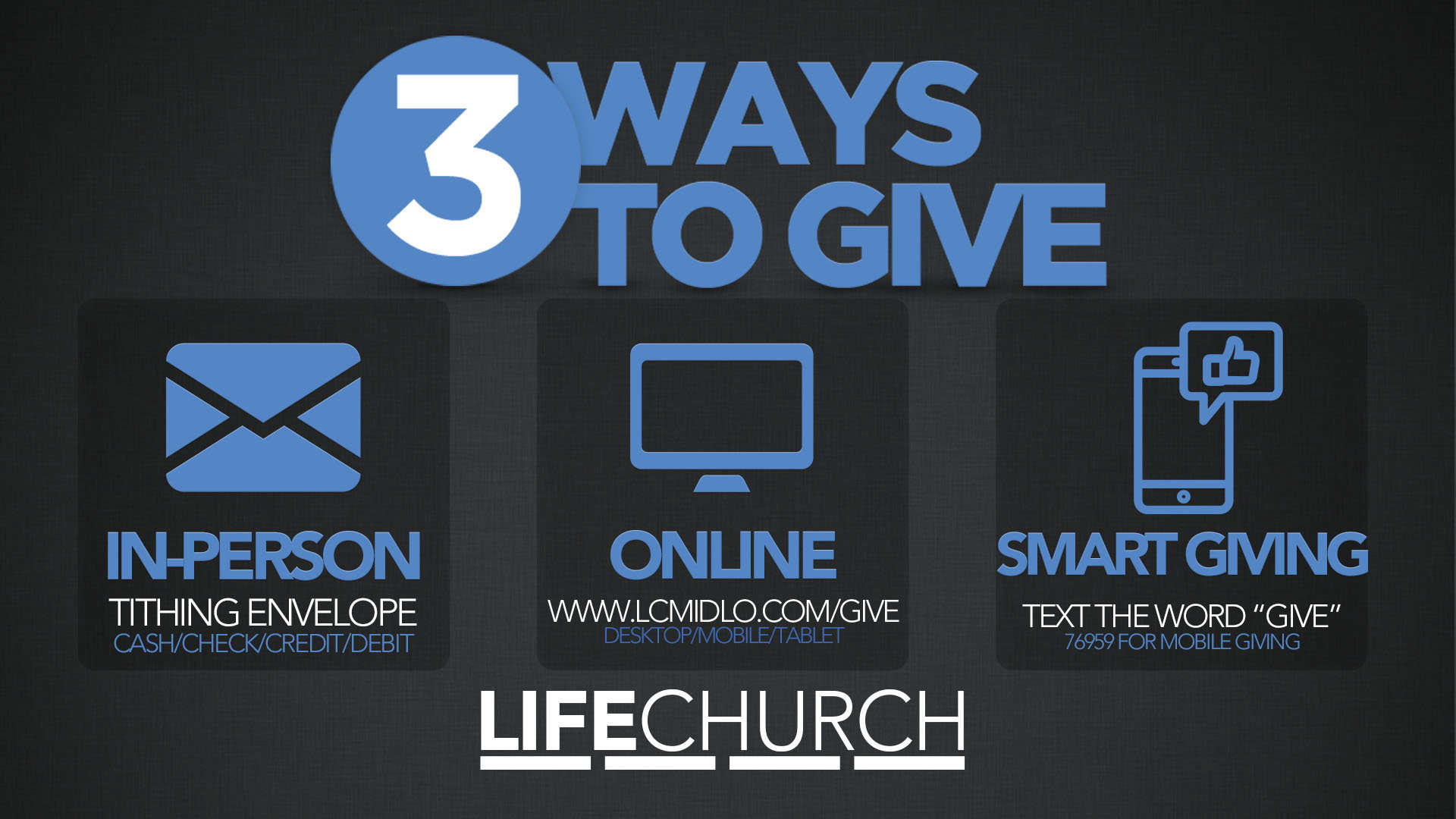 GIVE | Life Church Midlothian
